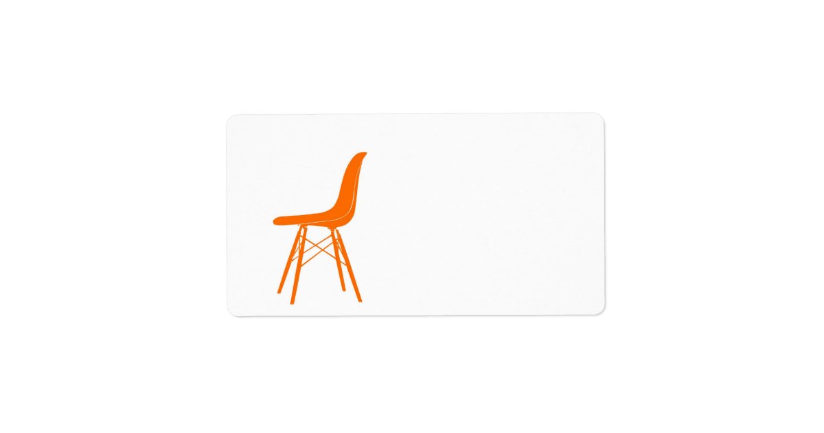 Eames molded plastic side chair label | Zazzle