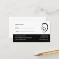 Ear Doctor Hearing Appointment Reminder Card | Zazzle