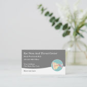 Ear Nose And Throat Doctor Business Card | Zazzle