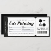 Ear Piercing Gift Voucher Certificate | Zazzle