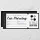 Ear Piercing Gift Voucher Certificate | Zazzle