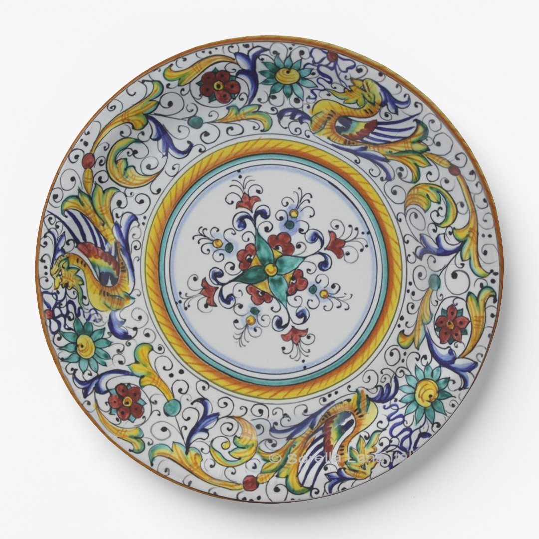 Early 16th Century Paper Plates from Umbria | Zazzle
