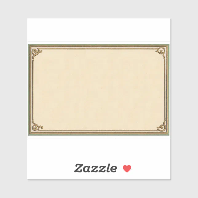 Early 1900s Frame Sticker | Zazzle