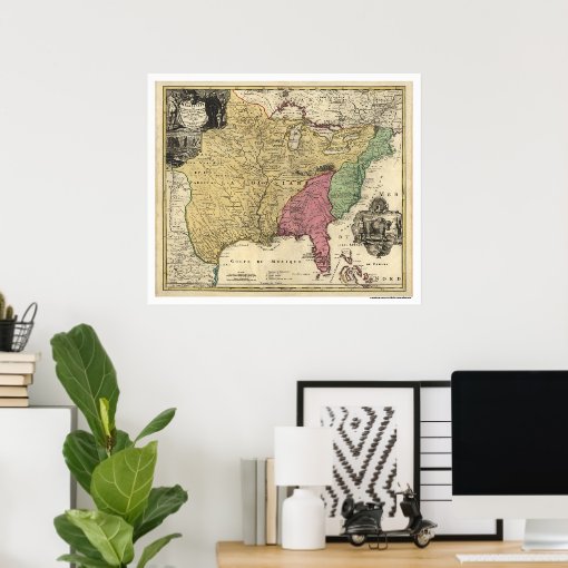 Early America Map 1763 Poster | Zazzle