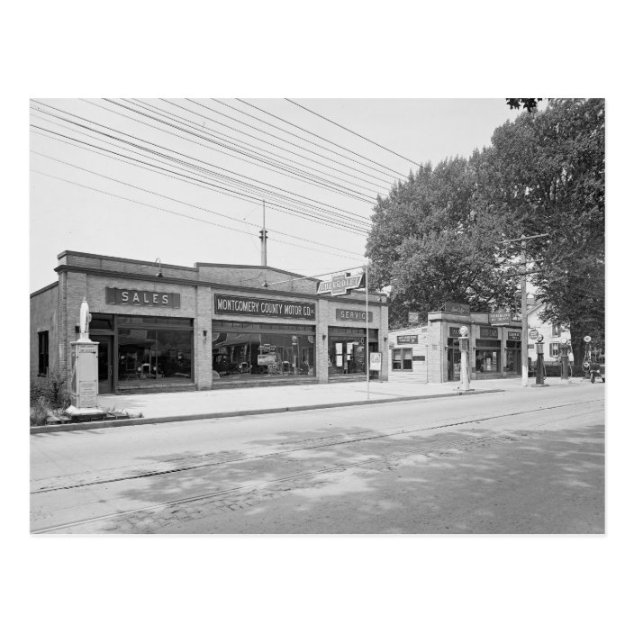 Early Auto Dealership, 1926 Postcard | Zazzle.com