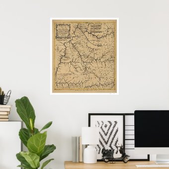 Early Kentucky Map - 1784 Poster | Zazzle