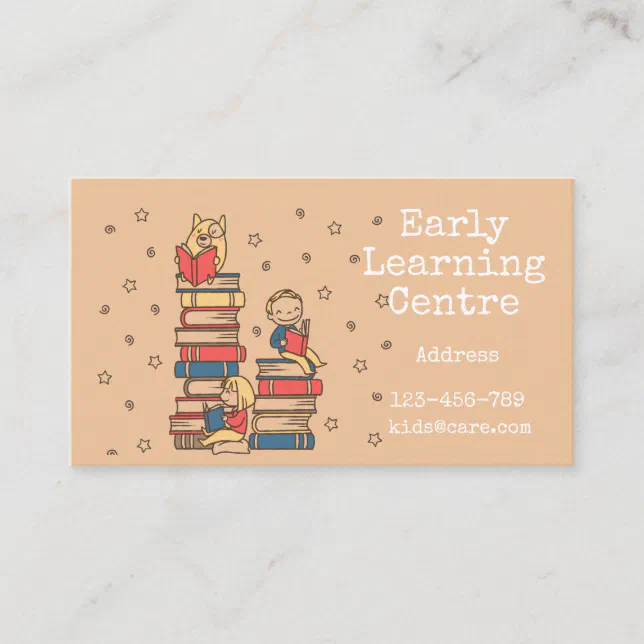 Early Learning Centre Daycare Preschool business Business Card | Zazzle