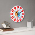 Early learning learn to tell time wall clock | Zazzle