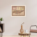 Early Map Of Tennessee 1850 Poster | Zazzle