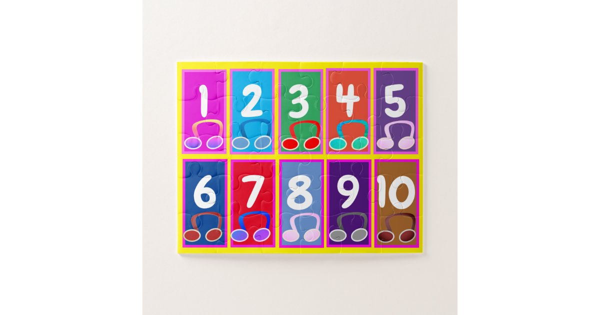 Early Maths Numbers 1 to 10 Puzzle | Zazzle