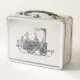 Early Steam Train Locomotive Metal Lunch Box | Zazzle