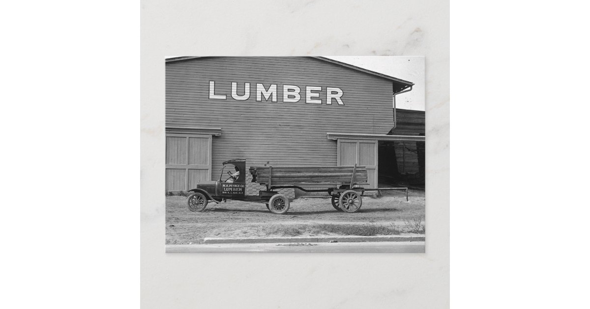 Early Tractor Trailer, 1925 Postcard | Zazzle