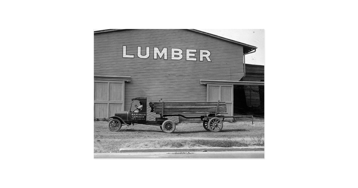 Early Tractor Trailer, 1925 Postcard | Zazzle.com