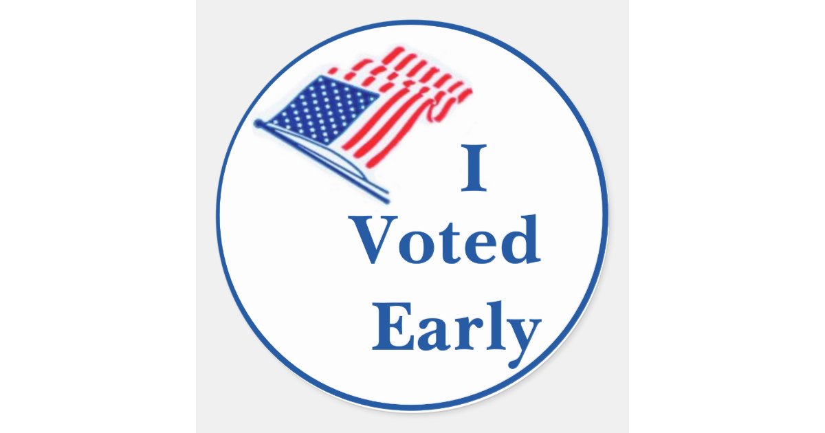 Early Voter Sticker | Zazzle
