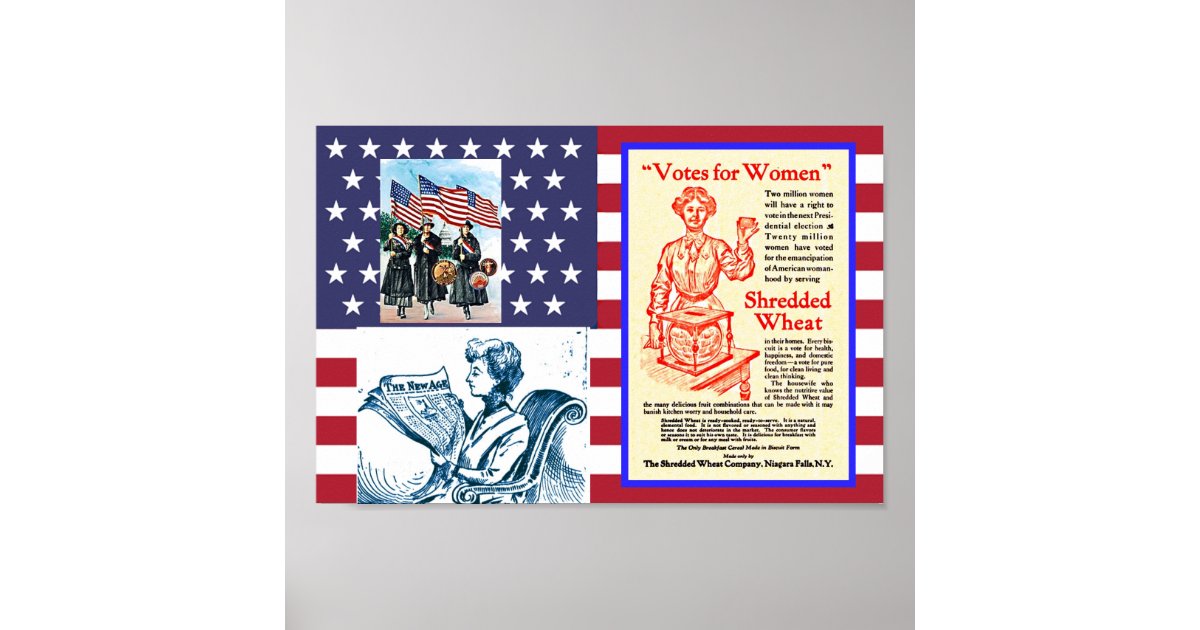 Early Women's Suffrage Movement America 1901-1908 Poster | Zazzle
