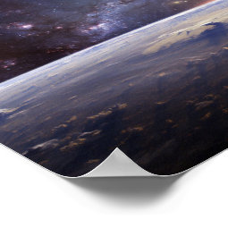 earth and space poster | Zazzle