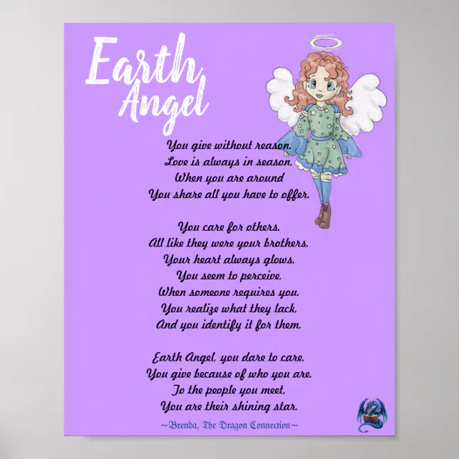 Earth Angel Poster | Zazzle