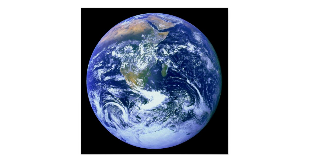 Earth Blue Marble Poster | Zazzle