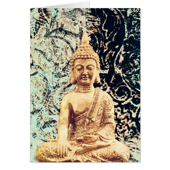 Earth Buddha Elegant Zen Enlightenment Thank You | Zazzle