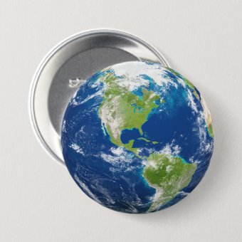 Earth button | Zazzle