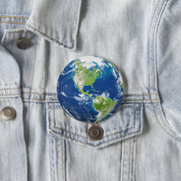 Earth button | Zazzle