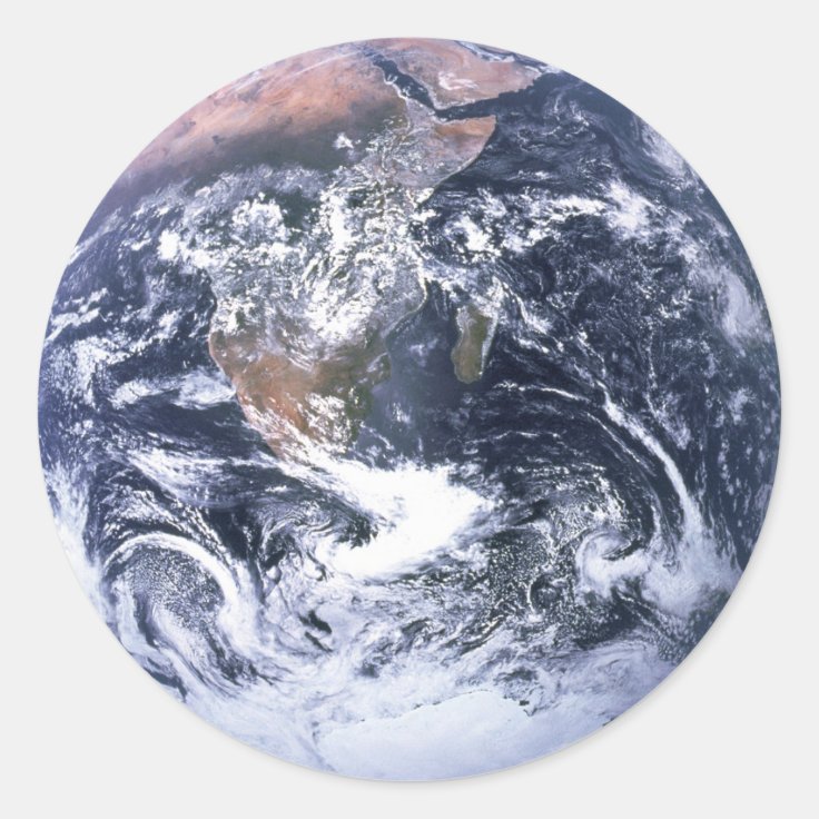 Earth Classic Round Sticker | Zazzle