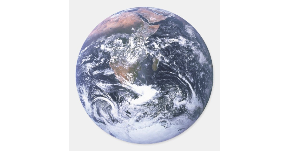 Earth Classic Round Sticker | Zazzle