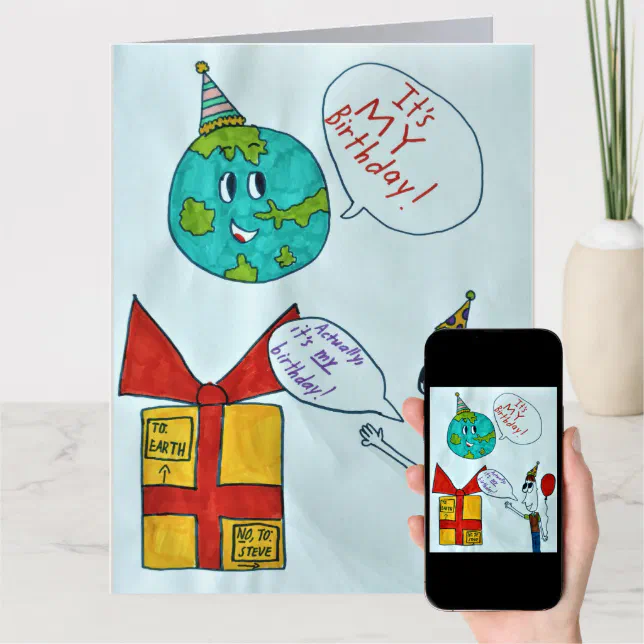 Earth Day Birthday Card | Zazzle