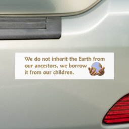 Earth Day bumper sticker | Zazzle