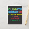 Earth Day Environment Climate Change Scientist Postcard | Zazzle