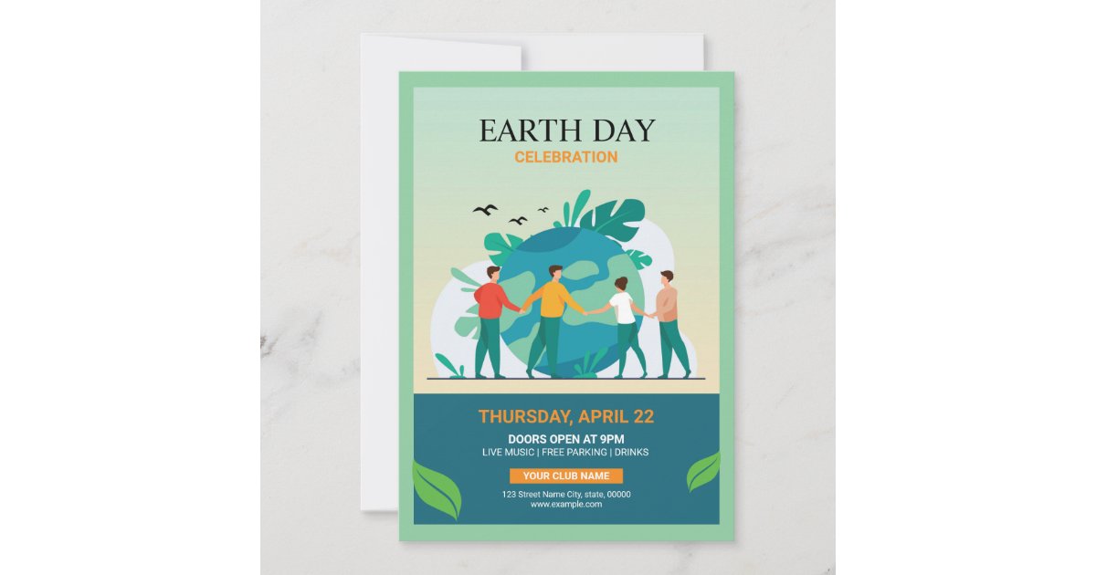 Earth Day Event Flyer Invitation | Zazzle