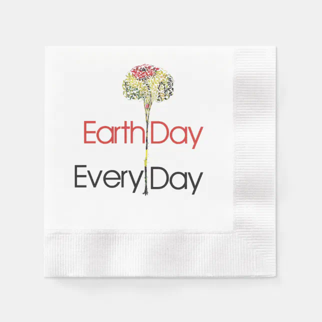Earth Day Every Day Napkins | Zazzle