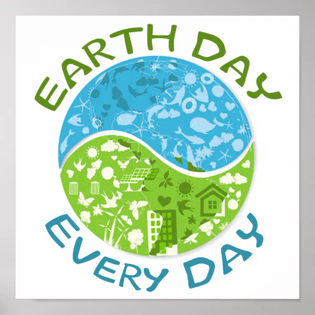 Earth Day Every Day Poster | Zazzle
