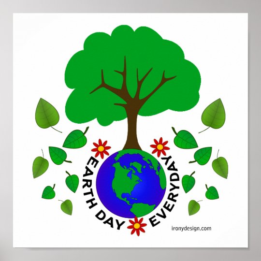Earth Day Everyday Design Poster | Zazzle.com