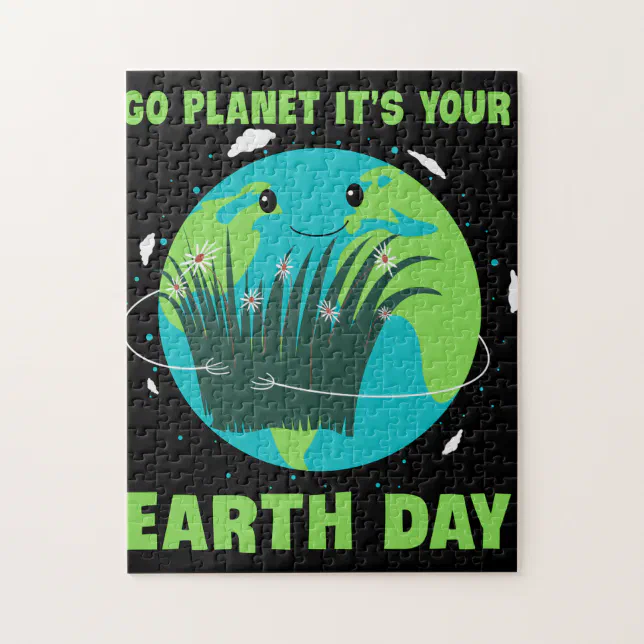 Earth Day: Go Planet It's Your Earth Day Jigsaw Puzzle | Zazzle