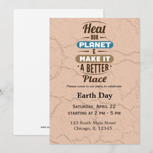 Earth Day Invitation | Zazzle