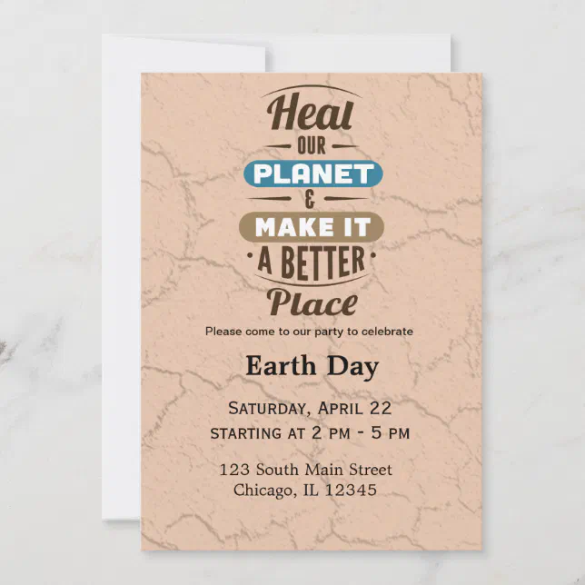 Earth Day Invitation | Zazzle