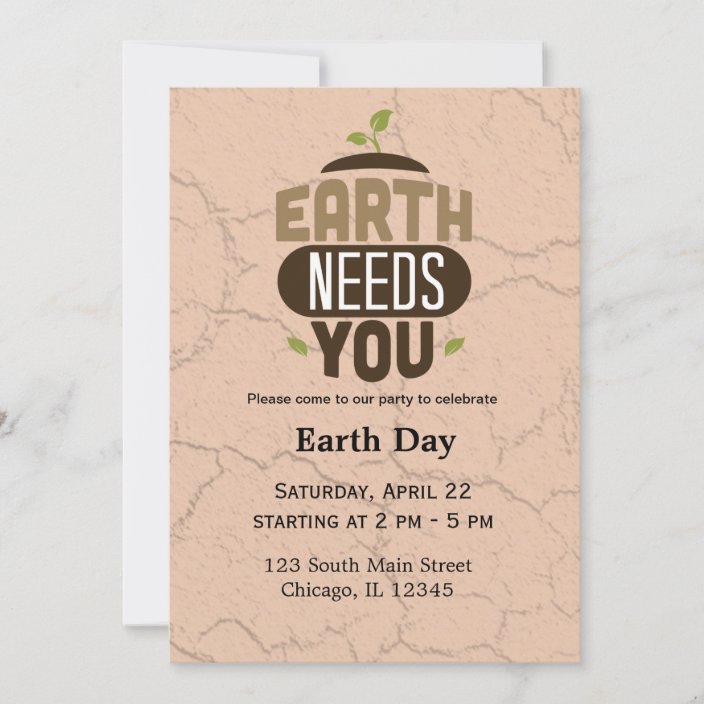 Earth Day Invitation | Zazzle.com