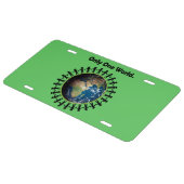 Earth Day Only One World Planet Earth Photo License Plate | Zazzle