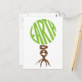 Earth day Post Card, tree shape Postcard | Zazzle