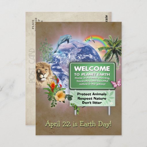 Earth Day Postcard | Zazzle