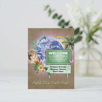 Earth Day Postcard | Zazzle