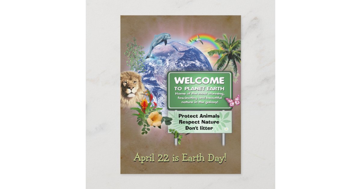Earth Day Postcard | Zazzle