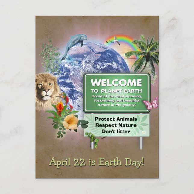Earth Day Postcard | Zazzle