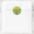 Earth Day Round Stickers - Green Tree | Zazzle
