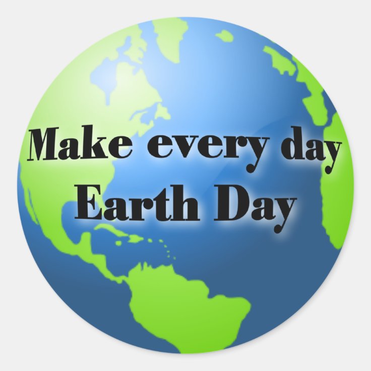 Earth Day stickers | Zazzle