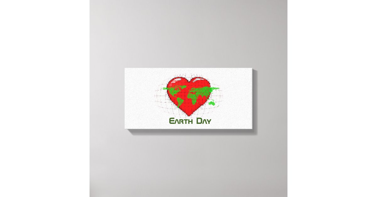 Earth Day Stretched Canvas Print | Zazzle