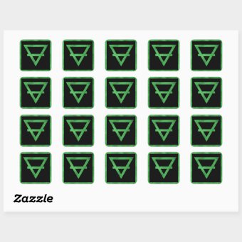 Earth Element Symbol Stickers | Zazzle