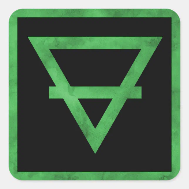 Earth Element Symbol Stickers | Zazzle