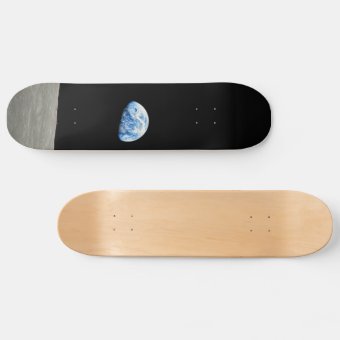 earth from moon space universe skateboard deck | Zazzle